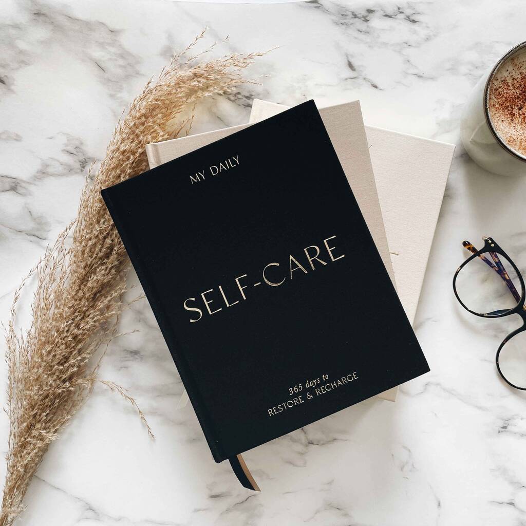 My Daily Self Care Journal Wellness Journal Black By Blush and Gold ...