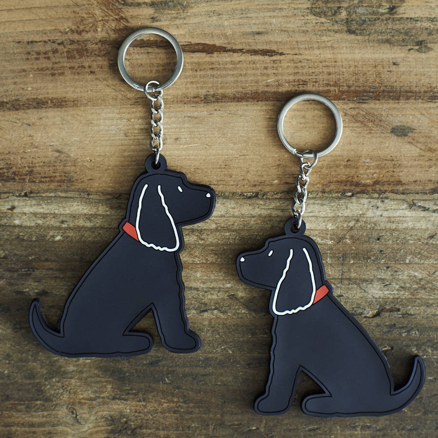Black Cocker Spaniel Key Ring By Sweet William Designs ...