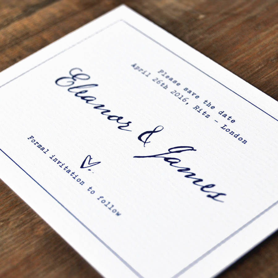 Fountain Pen Calligraphy Wedding Invitation By Feel Good Wedding 