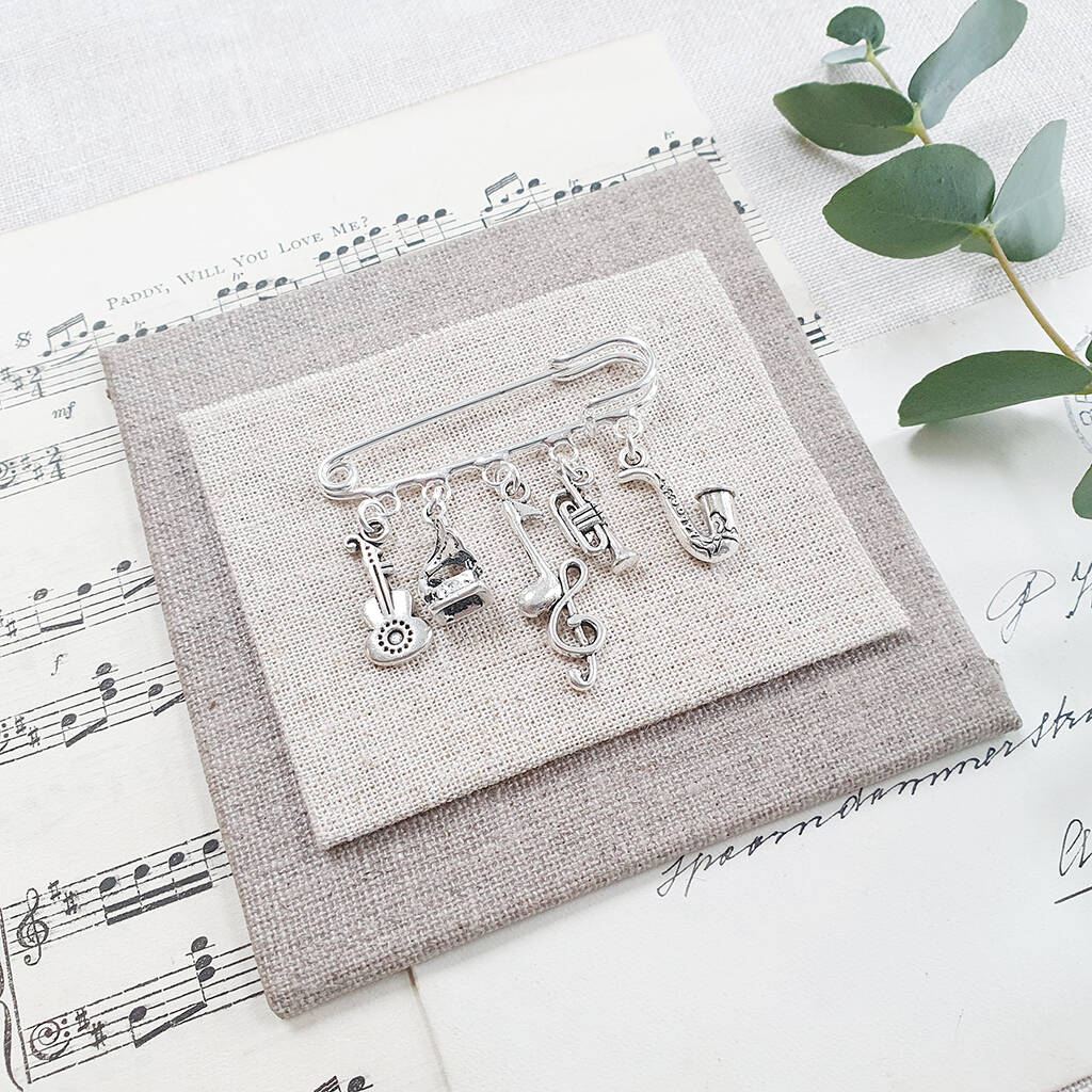 Music Lovers Brooch By Zamsoe | notonthehighstreet.com