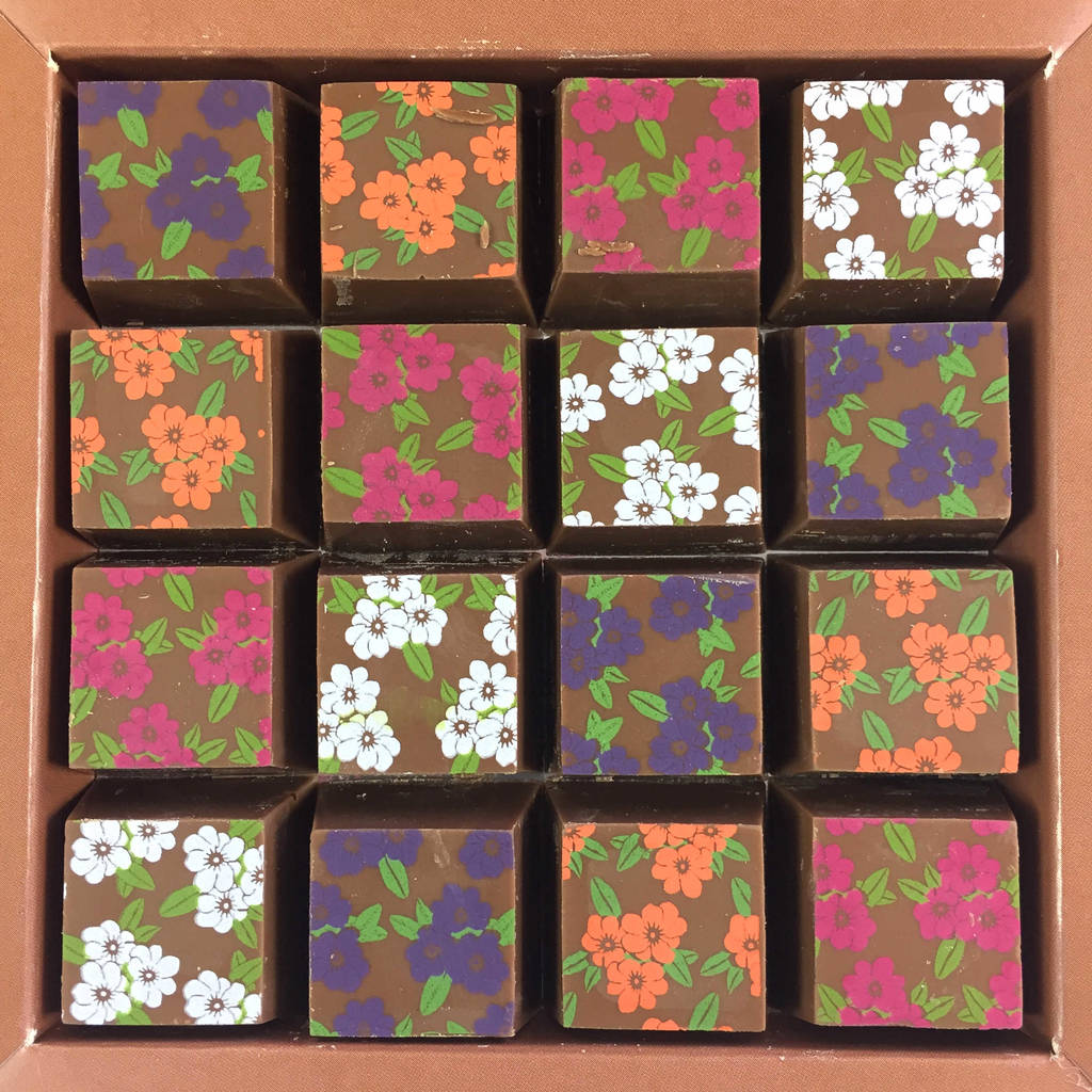 chocolate flower box with personalised message by cocoapod chocolates ...