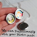 Simple Silver Personalised Locket Necklace By Silk Purse, Sow's Ear ...