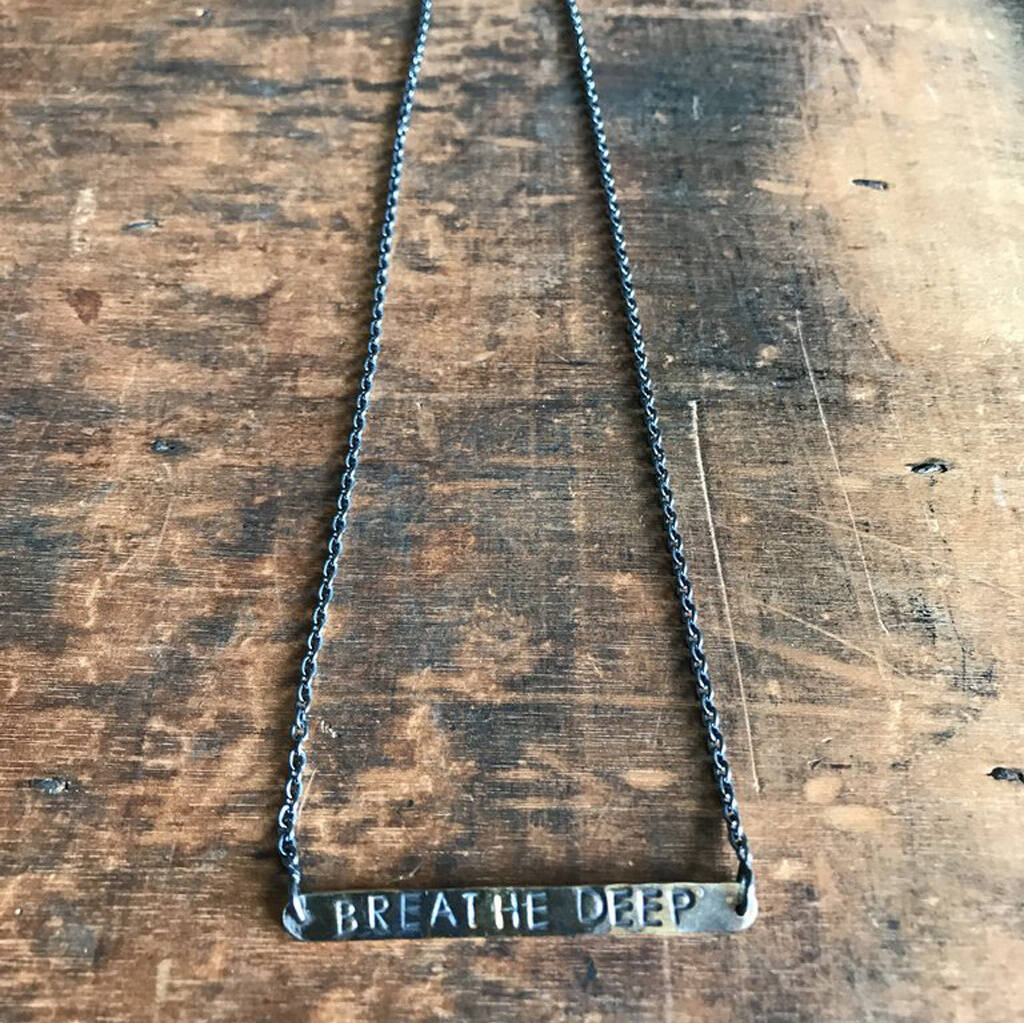 Wdts Breathe Deep Necklace By Maitri