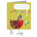 Personalised Christmas Robin Card By Kali Stileman Publishing ...
