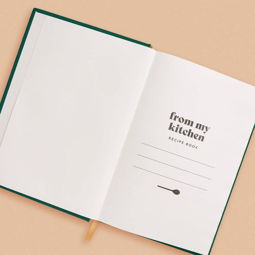 Personalised Recipe Journal By Betterday Studio | notonthehighstreet.com
