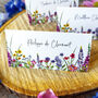 Wildflower Folded Place Cards By Paper Willow | notonthehighstreet.com