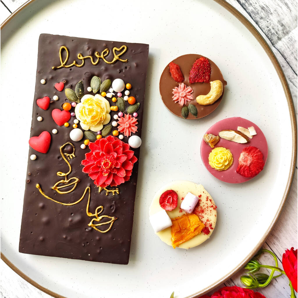Personalised 'couple In Love' Artisan Chocolate Gift By The Unique ...