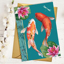 All Occasions Blank Koi Fish Card With Gold Detail By Rocket 68 ...