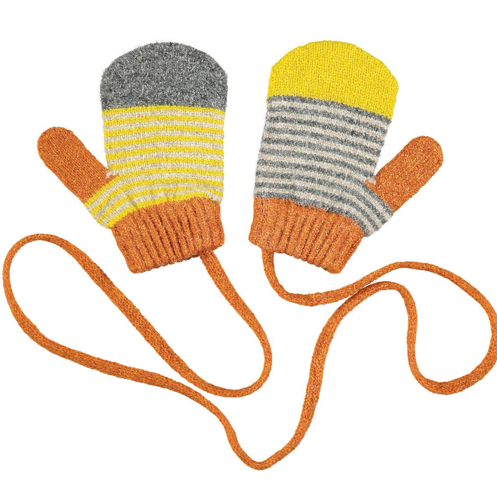 Kids Merino Mittens On A String By catherine tough | notonthehighstreet.com