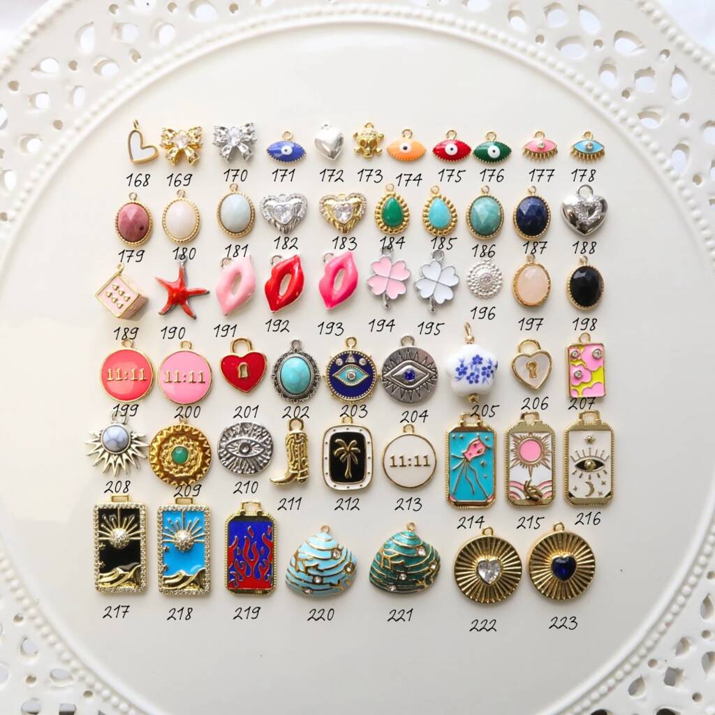 Customise Your Own Custom Silver Seven Charm Necklace By Lovey Dovey