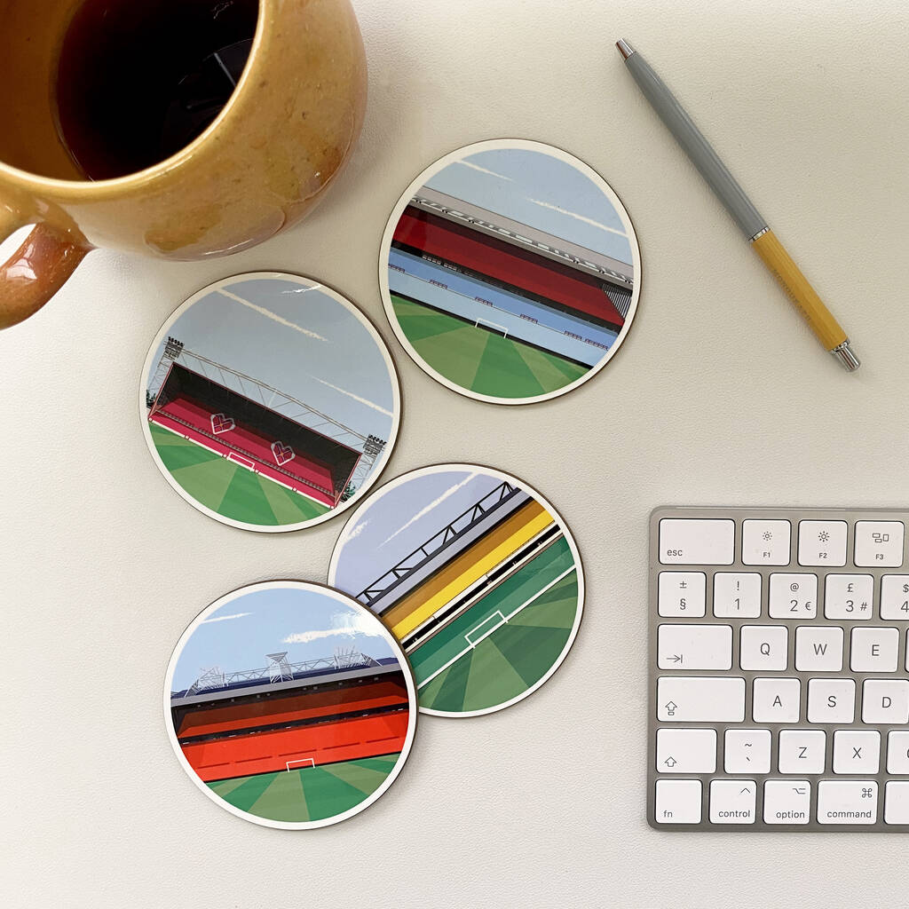 Contemporary Design Of Any Football Stadium Coasters By Turf Football ...