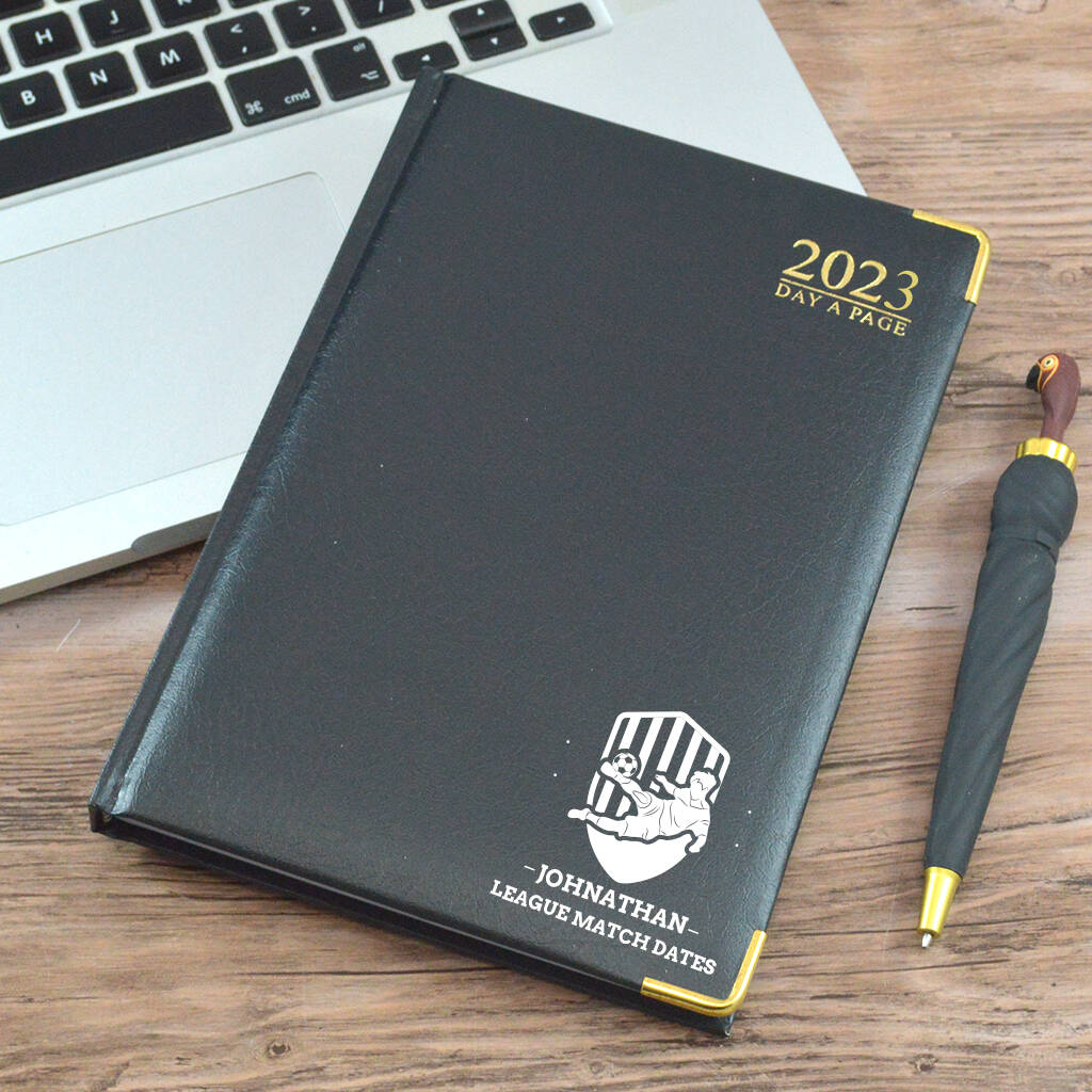 Personalised Diary Football Tackle Design By GiftsOnline4U ...