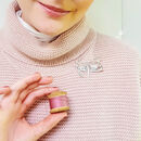 personalised sewing brooch with a needle and thread by zamsoe ...