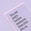 'you are pretty awesome' congratulations card by twin pines creative ...