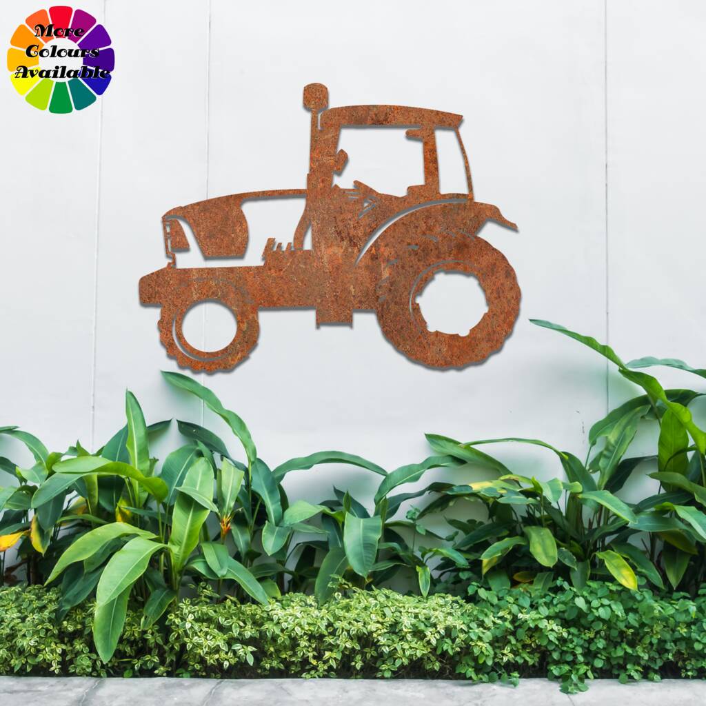 Metal Tractor Wall Art Vintage Metal Tractor Decor By Duke Craft ...