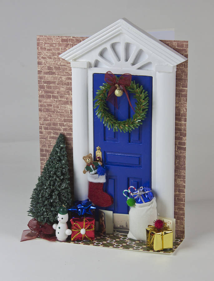 christmas door de light personalised card by karrie barron ...