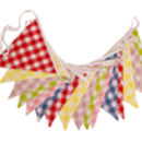 Gingham Bunting By The Cotton Bunting Company | notonthehighstreet.com