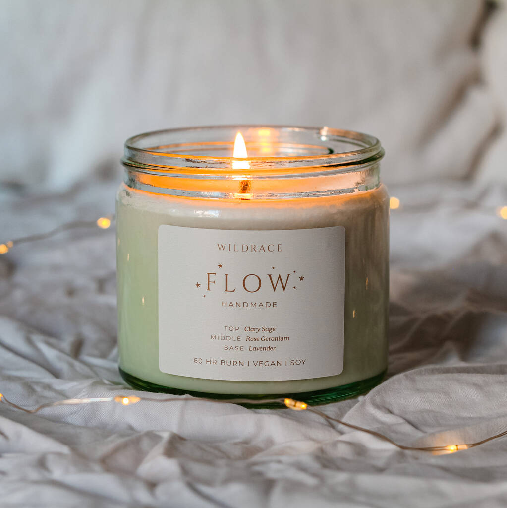 Flow Essential Oil Candle By WILDRACE
