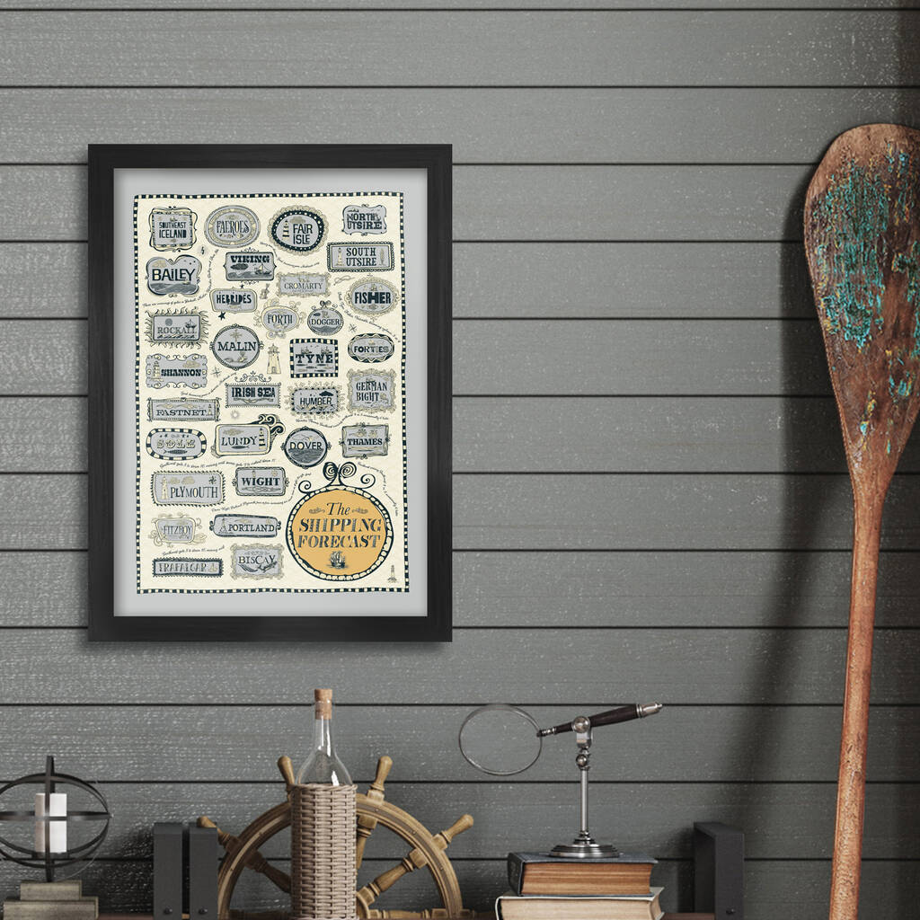 Shipping Forecast Coastal Print By The Northern Line