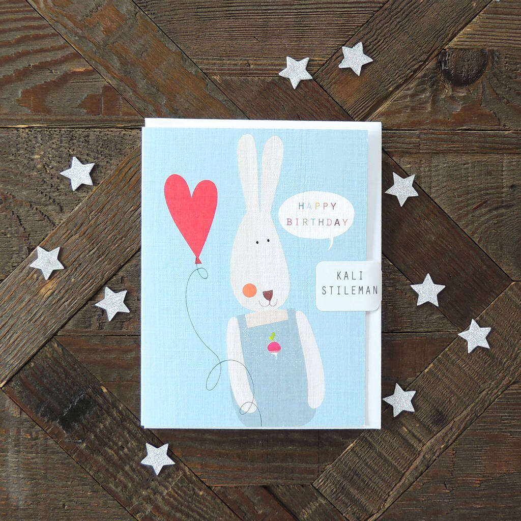 Mini Rabbit Birthday Card By Kali Stileman Publishing ...