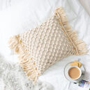 Macrame Cushion Craft Kit By Wool Couture | notonthehighstreet.com