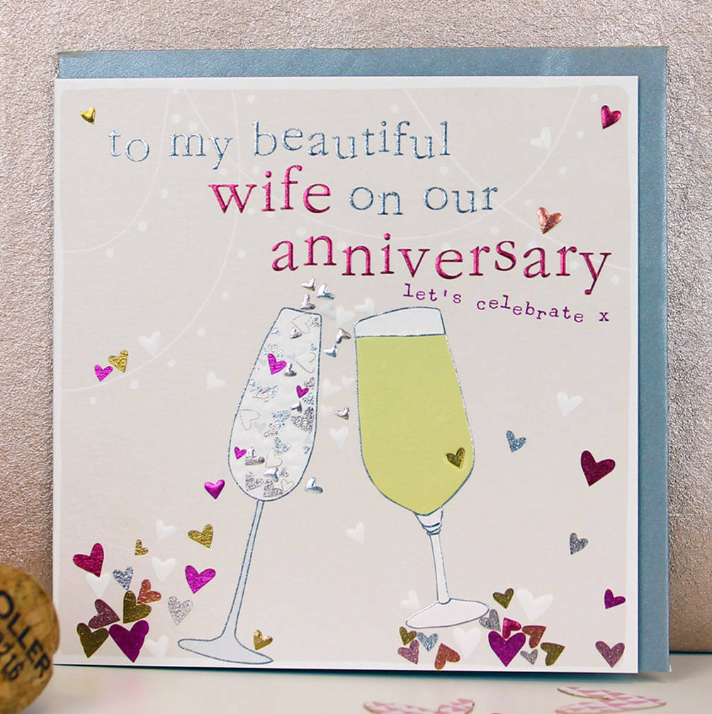 Wife Anniversary Card By Molly Mae Notonthehighstreet