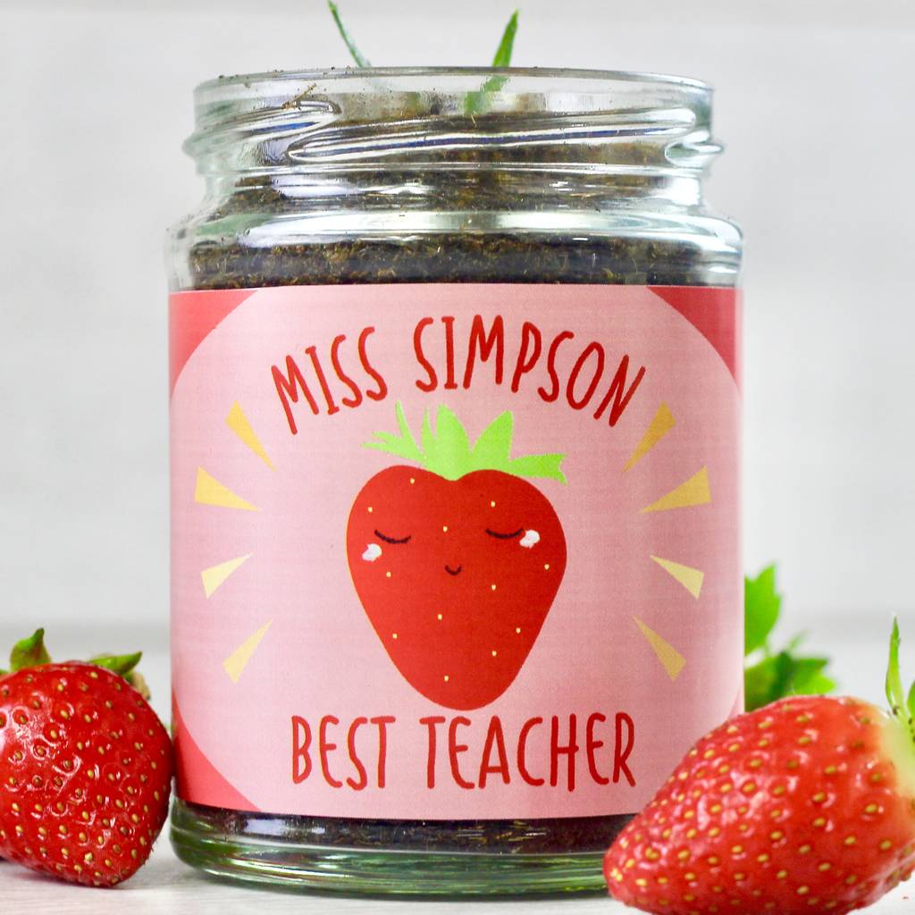 Personalised Sweet Strawberry Jar By Be Ecycle | notonthehighstreet.com