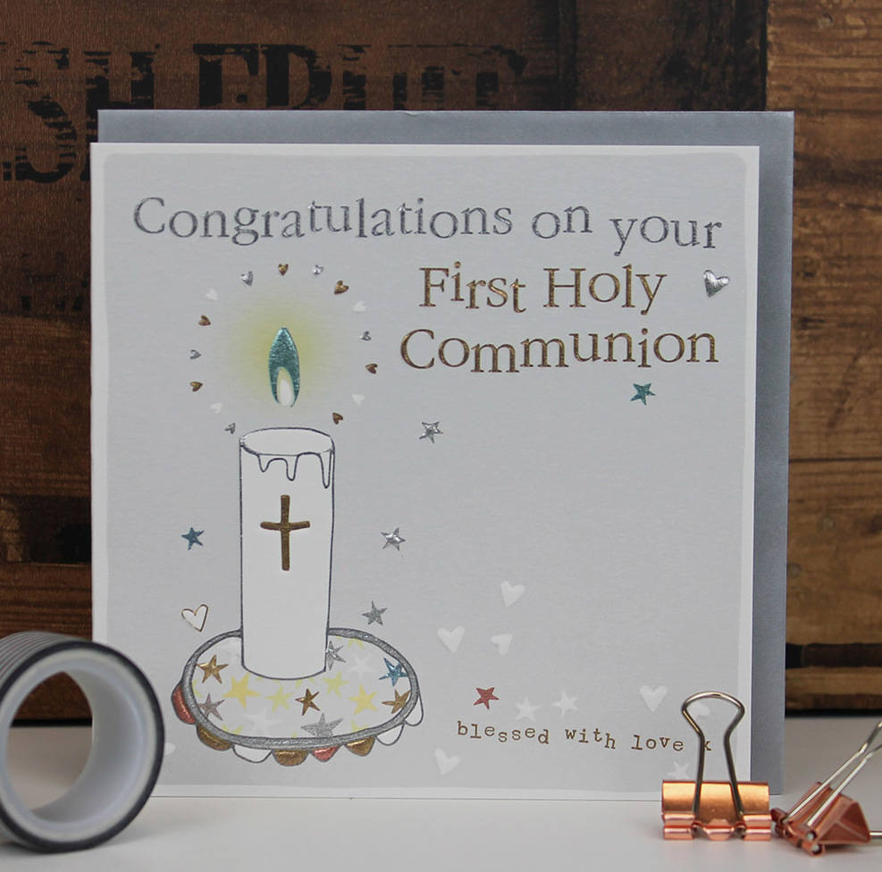 First Holy Communion Greetings Card By Molly Mae Notonthehighstreet
