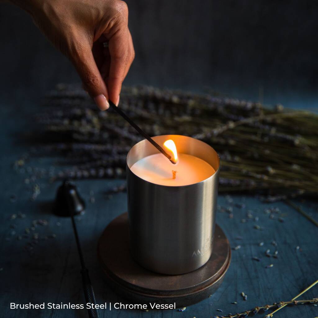 Personalised Eco Luxury Scented Metallic Candle By Amaura London ...