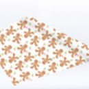 Personalised Christmas Ginger Bread Man Wrapping Paper By Abigail ...