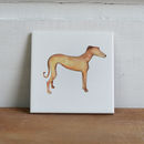 Greyhound Ceramic Coaster By Dimbleby Ceramics | notonthehighstreet.com
