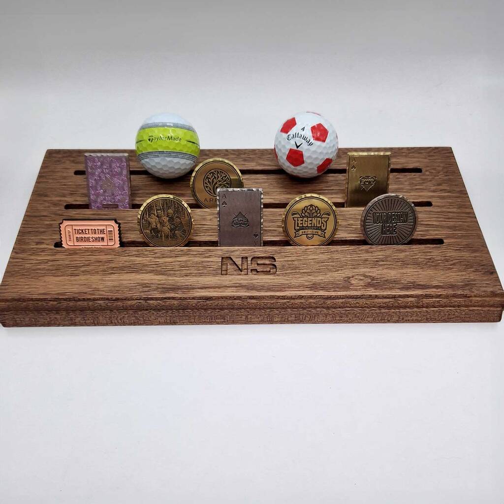 Personalised Golf Ball Marker Display Stand By Ace Customs