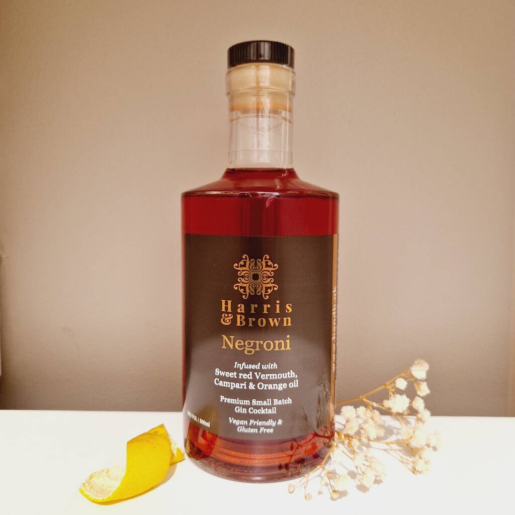 Negroni Pre Mixed Cocktail By Harris & Brown | notonthehighstreet.com