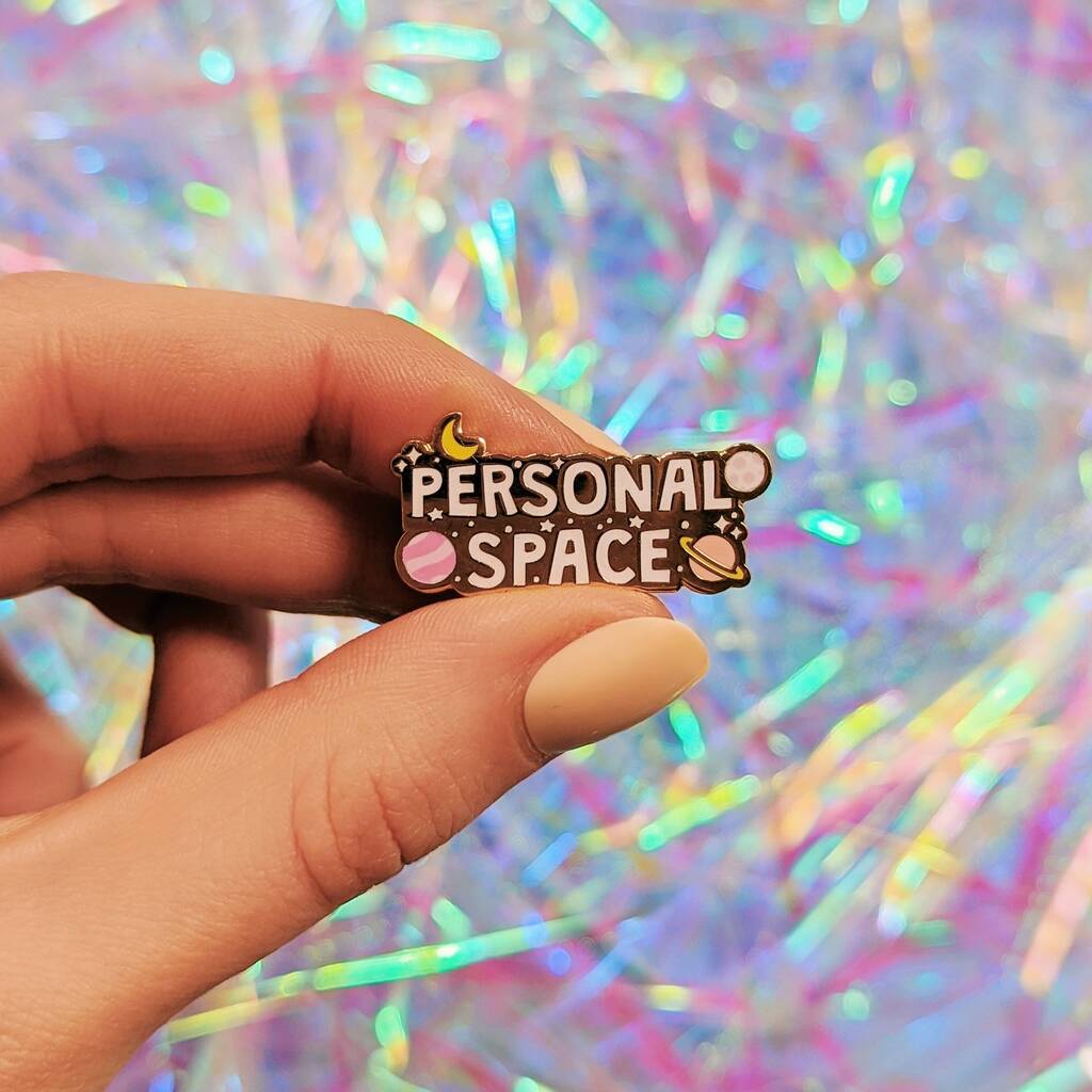 Personal Space Enamel Pin By Quinn's Pins | notonthehighstreet.com