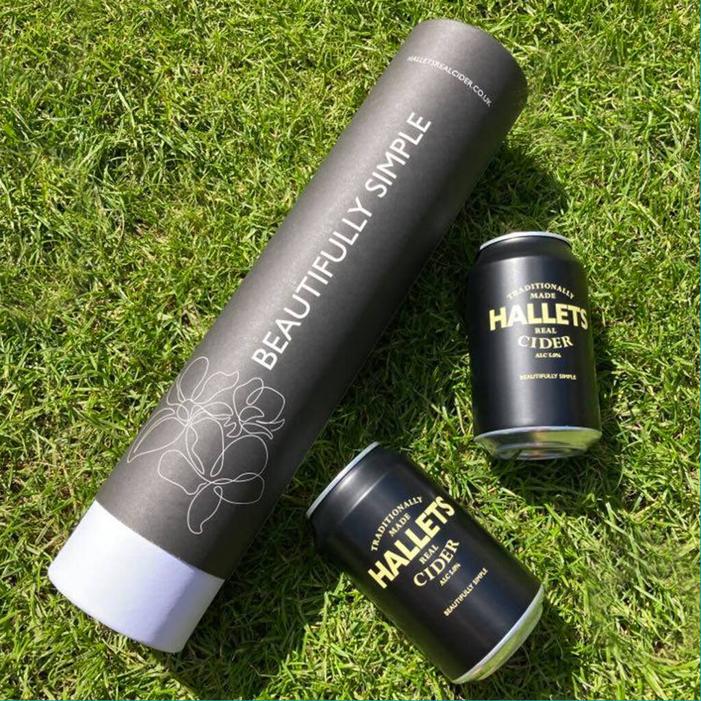 Craft Cider Three Can Gift By Hallets Real Cider | notonthehighstreet.com