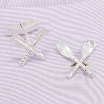 Rowing Oars Cufflinks In Sterling Silver By Simon Kemp Jewellers ...