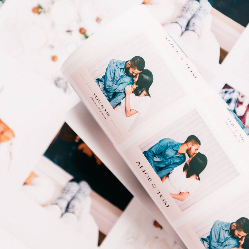 Personalised Christmas Photo Message Wrapping Paper By Abigail Warner ...