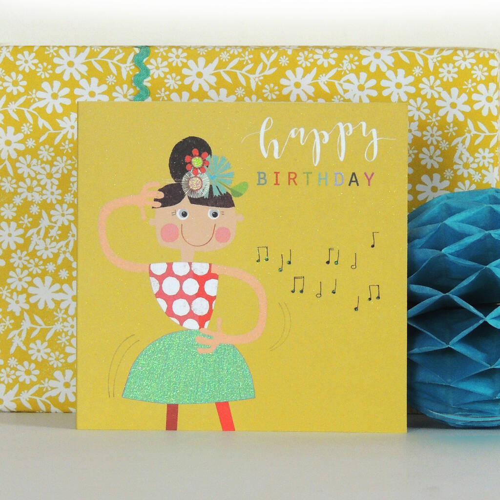 Glittery Strictly Come Dancing Birthday Card By Kali Stileman ...