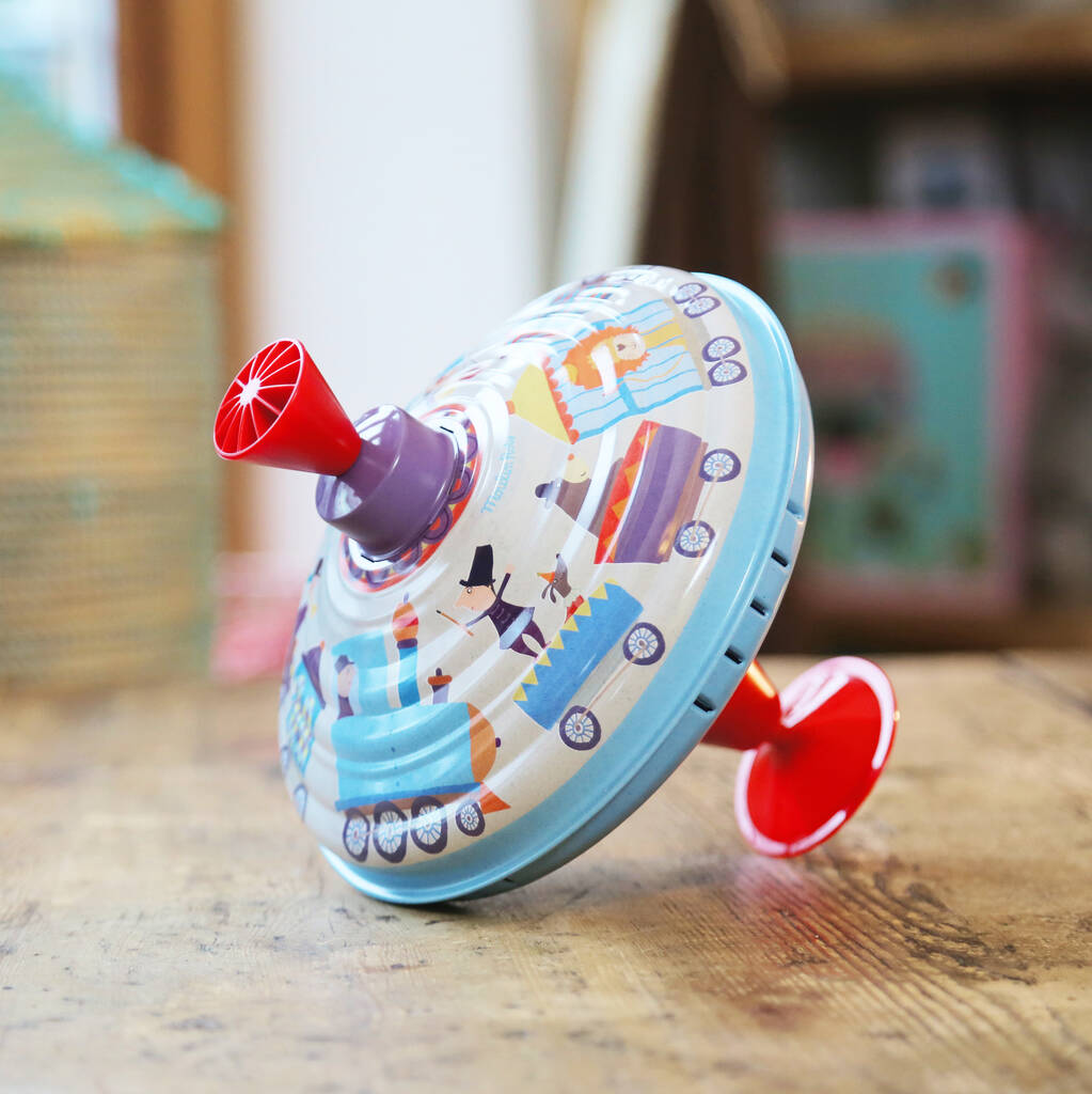 Grey Circus Spinning Top Large By Loula And Deer | notonthehighstreet.com