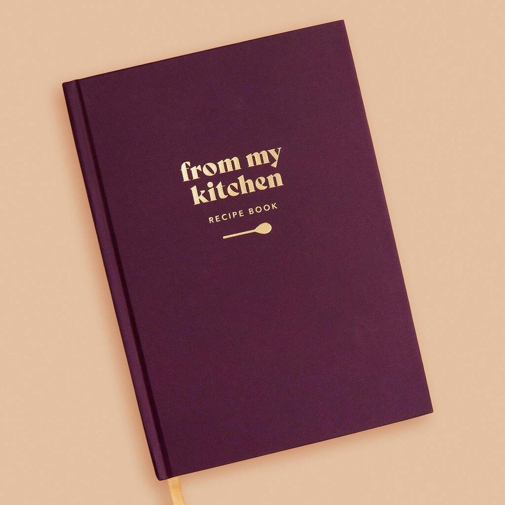 Personalised Recipe Journal By Betterday Studio | notonthehighstreet.com