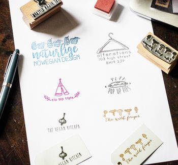 personalised company logo stamp by english stamp company ...