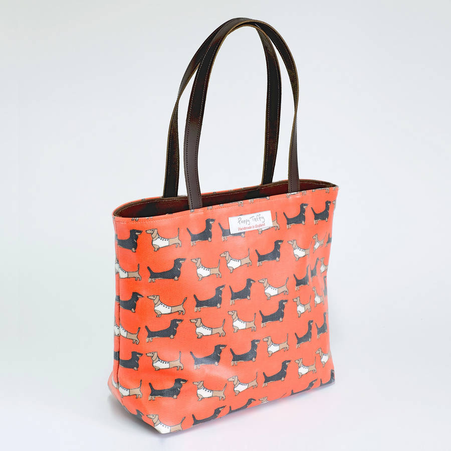 Book Bag SturdyFoot Small PVC-Coated Tote Bag - Waterproof, With ...