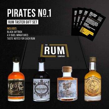 Pirates Rum Taster Set Gift Box One By The Rum Company ...