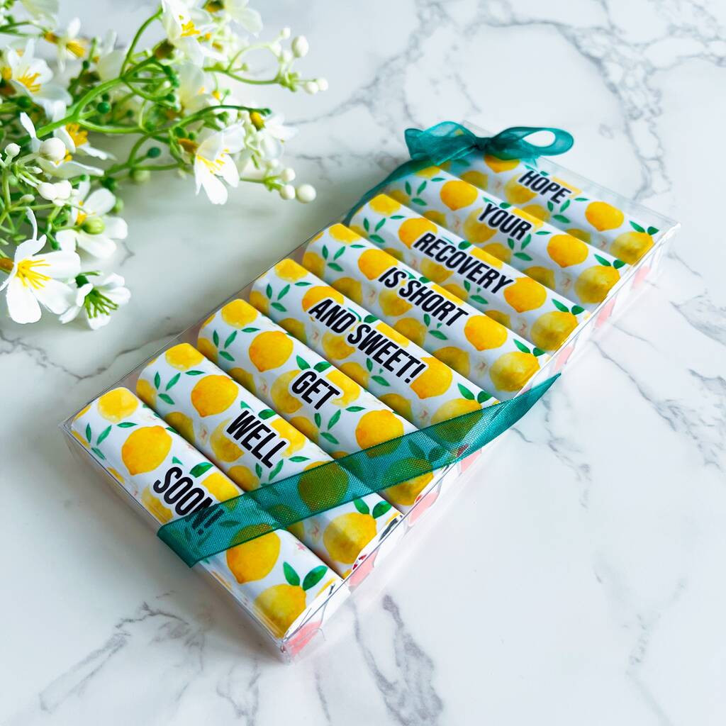 Personalised Get Well Soon Chocolate By My Personalised Sweets ...