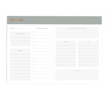 Daily Notepad By Ponderlily Paper & Planners | notonthehighstreet.com