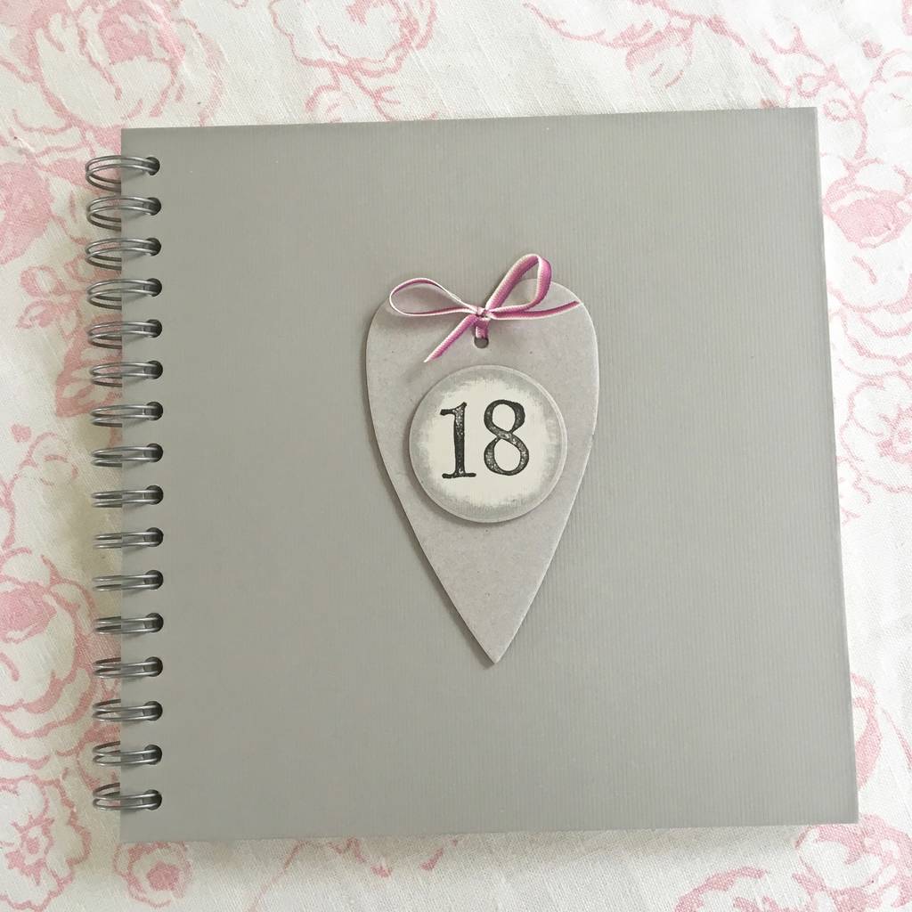 18th Birthday Memories Album / Keepsake Book By Chapel Cards ...