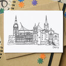 Derry Londonderry Skyline Art Print Unframed By Becka Griffin ...