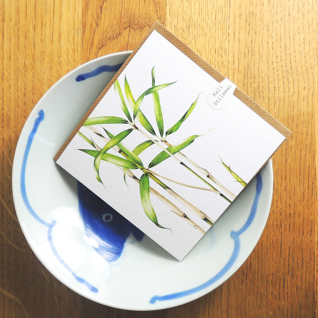 Bamboo Greetings Card By Kali Stileman Publishing | notonthehighstreet.com