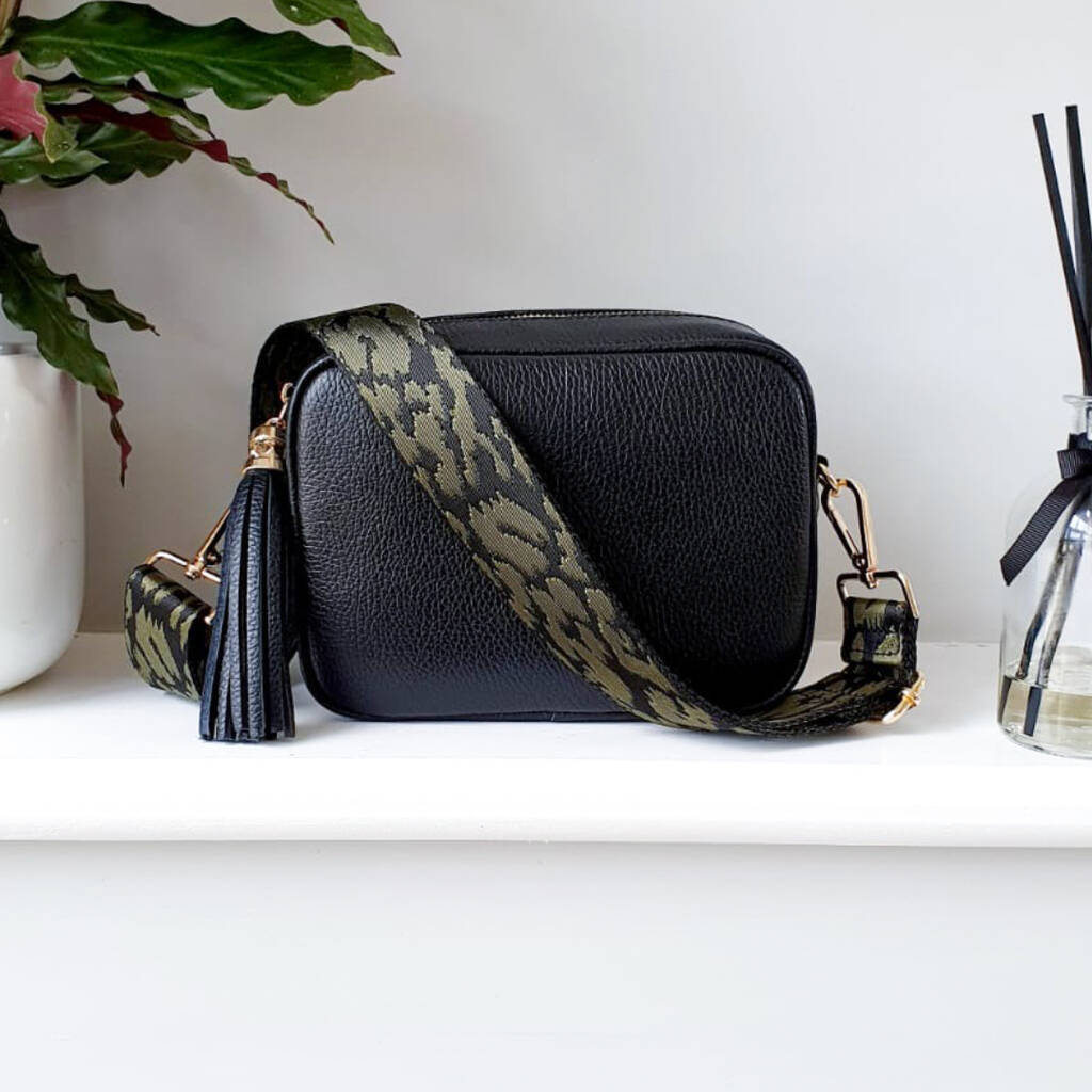 Black Leather Purse Straps | IUCN Water