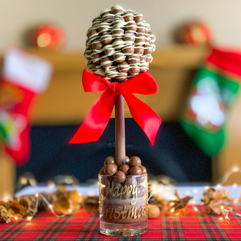 malteser chocolate drizzle personalised tree by sweet trees ...